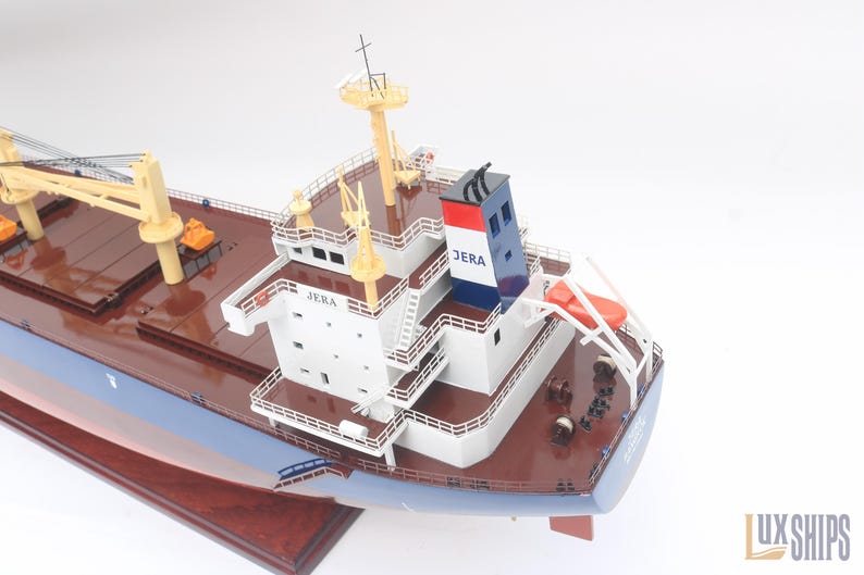 Large Jera Bangkok Wooden Ship Model – 102cm Cargo Freighter ...