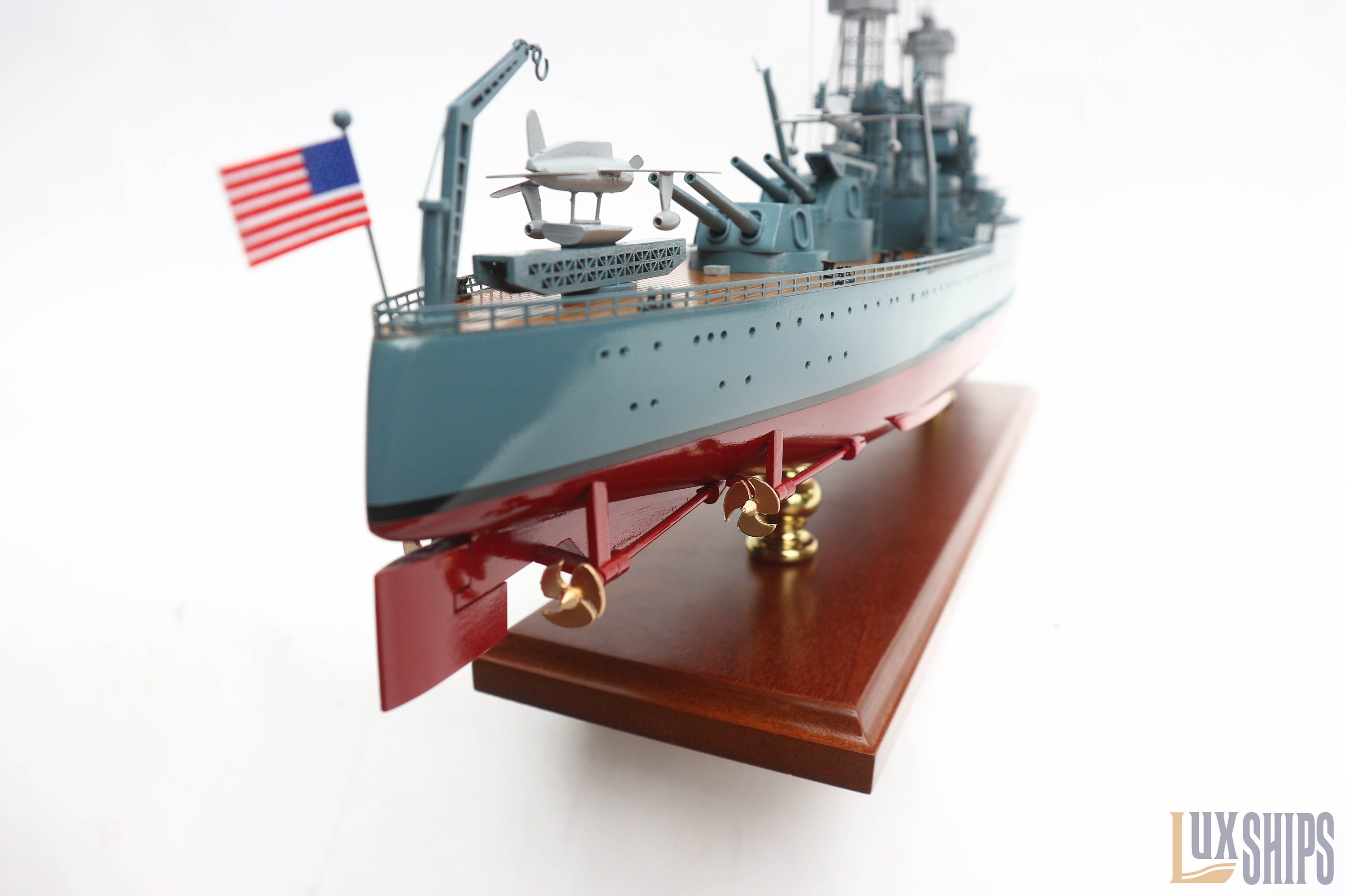 USS West Virginia BB-48 Ship Model USS West Virginia Battleship Model ...