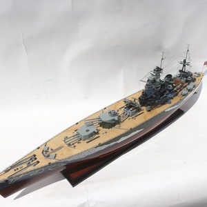 HMS Rodney Ship Model - Battle Ship Model - Etsy