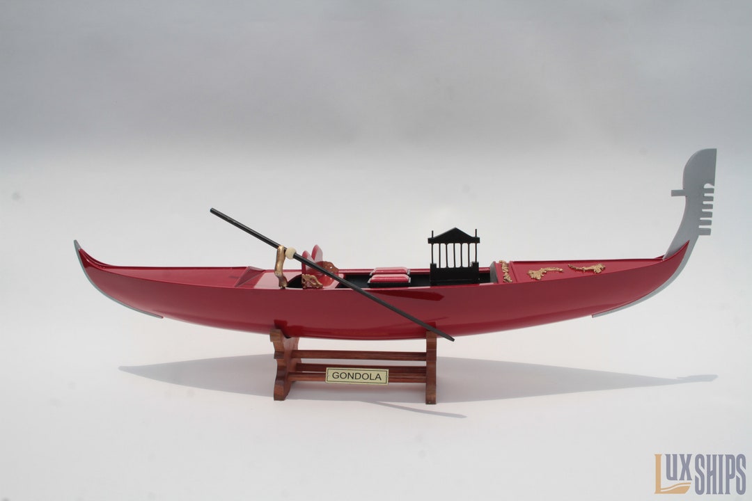 Gondola Wooden Ship Model Gondola Model Ships Gondola Redd - Etsy