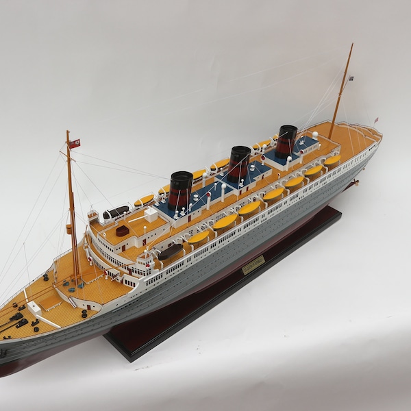 SS Bremen Ship Model SS Bremen Model Ship SS Bremen Wooden Ship Model ...