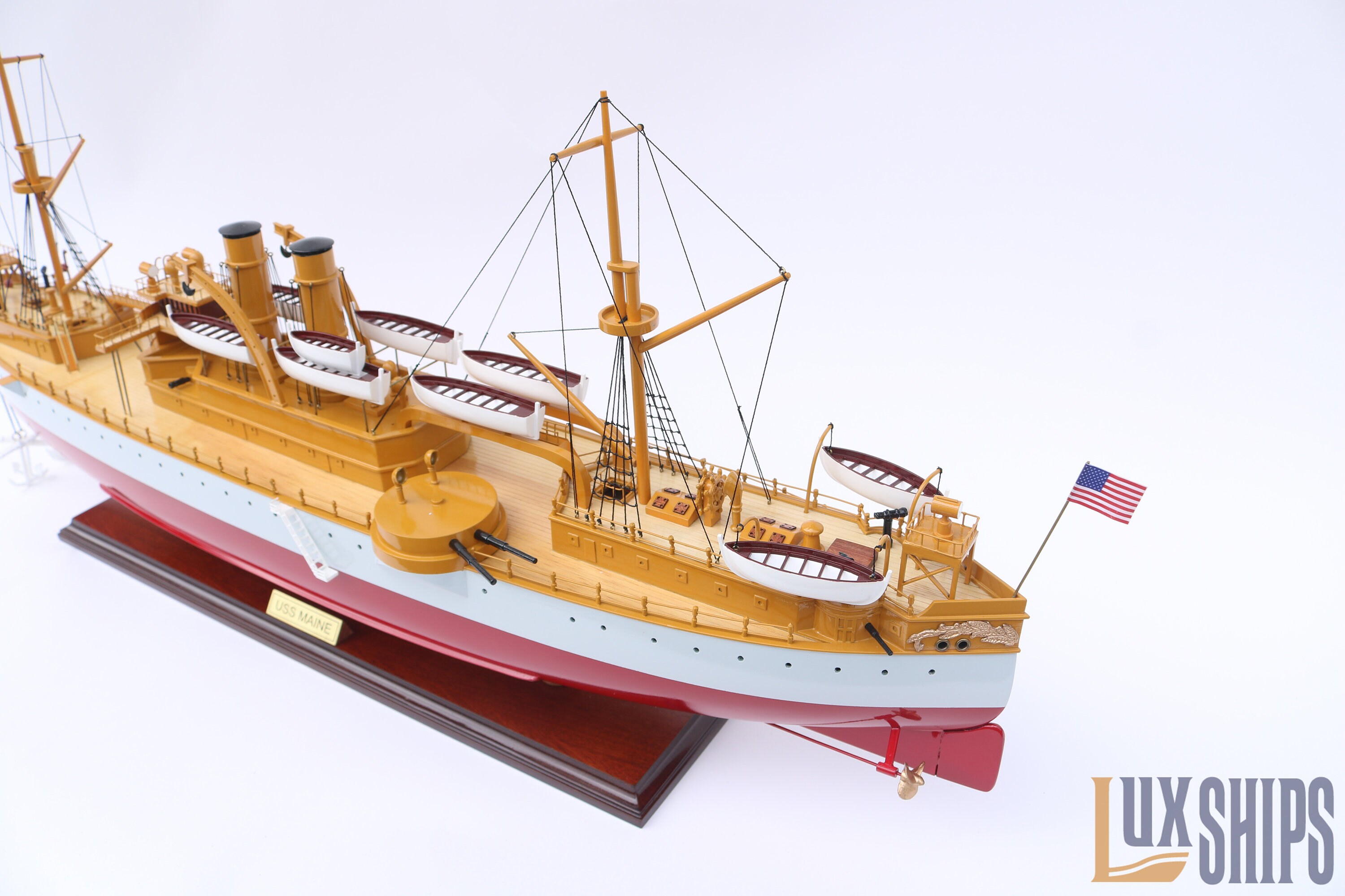 USS MAINE ACR-1 Model Ship - Etsy