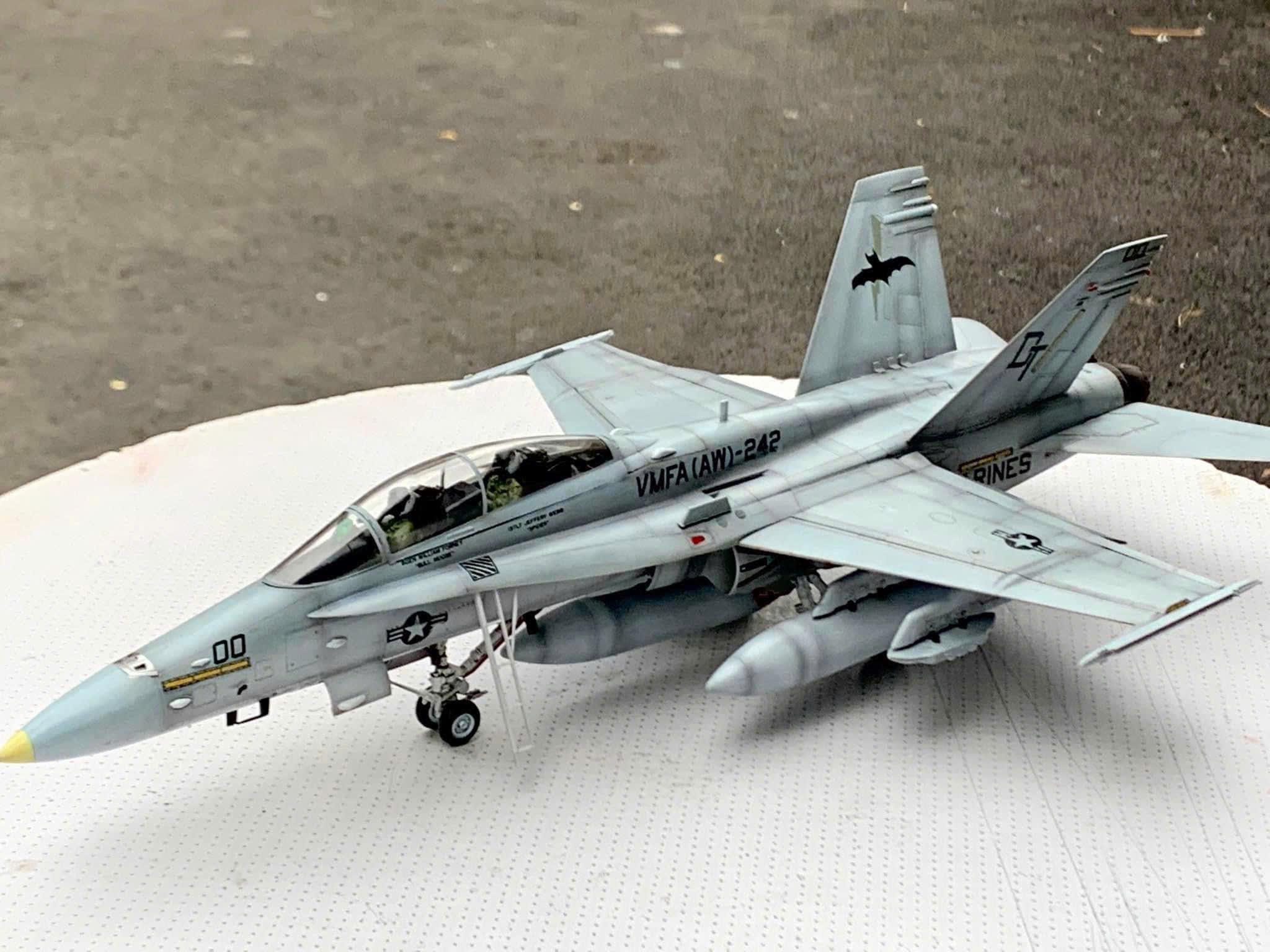 Pre Order 1 48 F A 18d Hornet Night Attachk F18d Hasegawa Built And