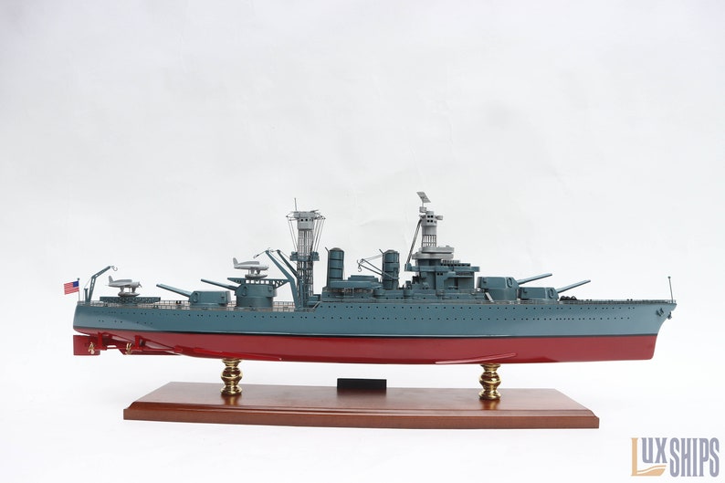 USS West Virginia BB-48 Ship Model USS West Virginia Battleship Model ...