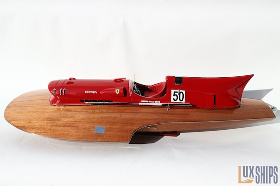 Ferrari Hydroplane 36 Ship Model Ferrari Hydroplane | Etsy