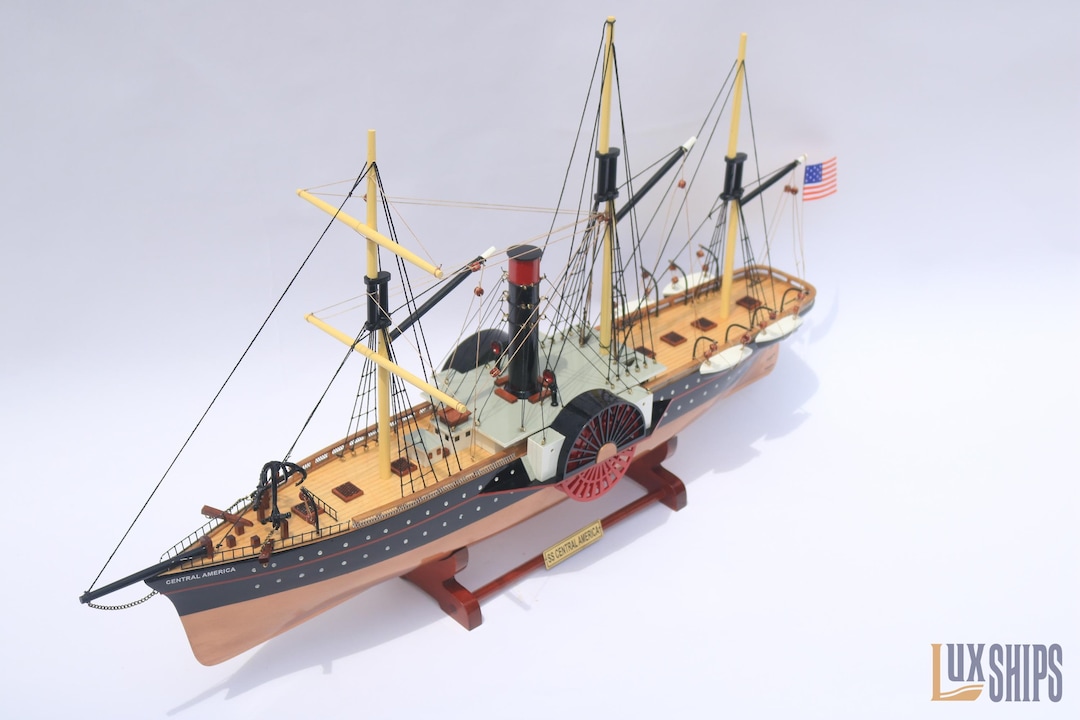 SS Central America Model Ship, Wooden Ship Model is for Sale - Etsy