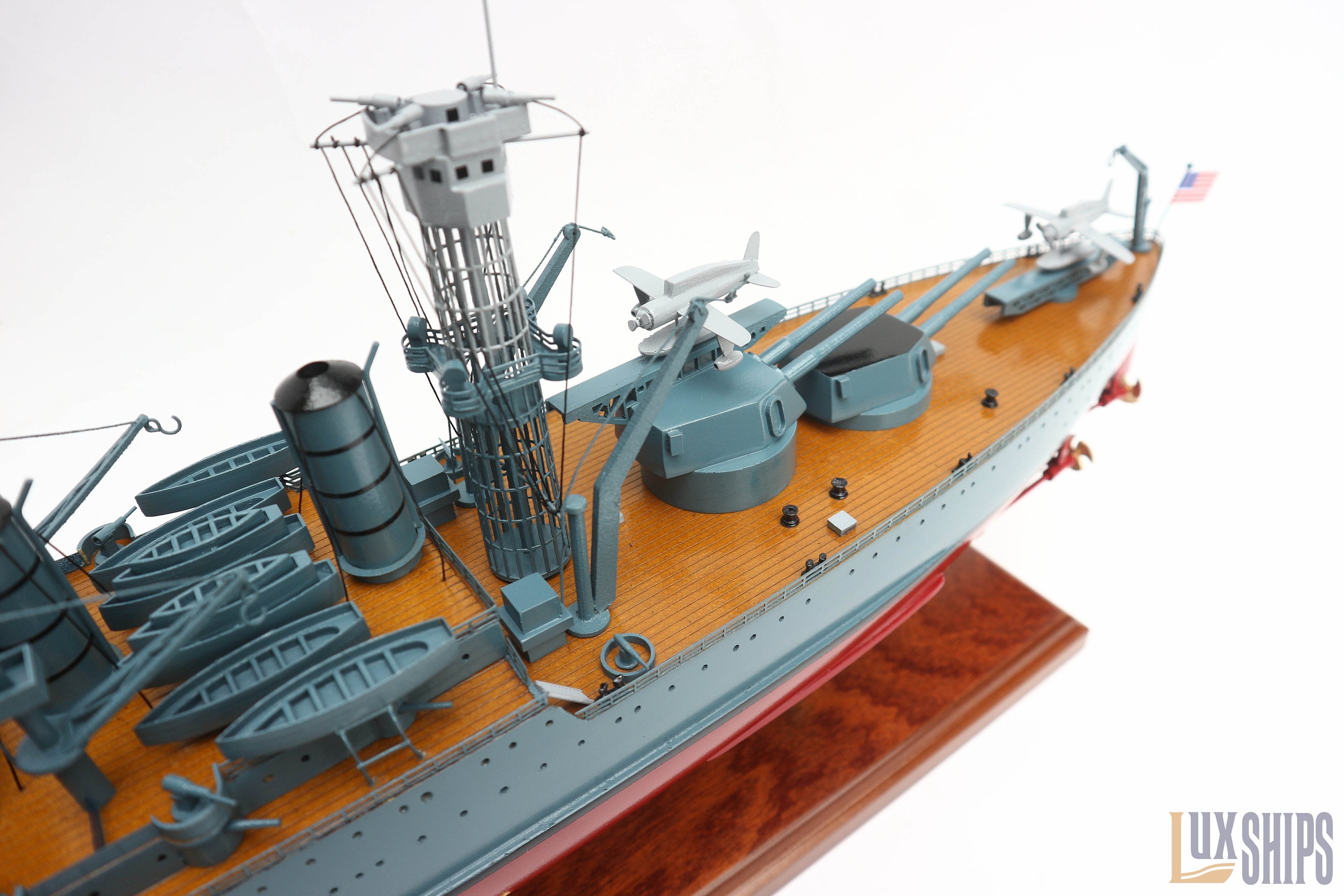 USS West Virginia BB-48 Ship Model USS West Virginia Battleship Model ...