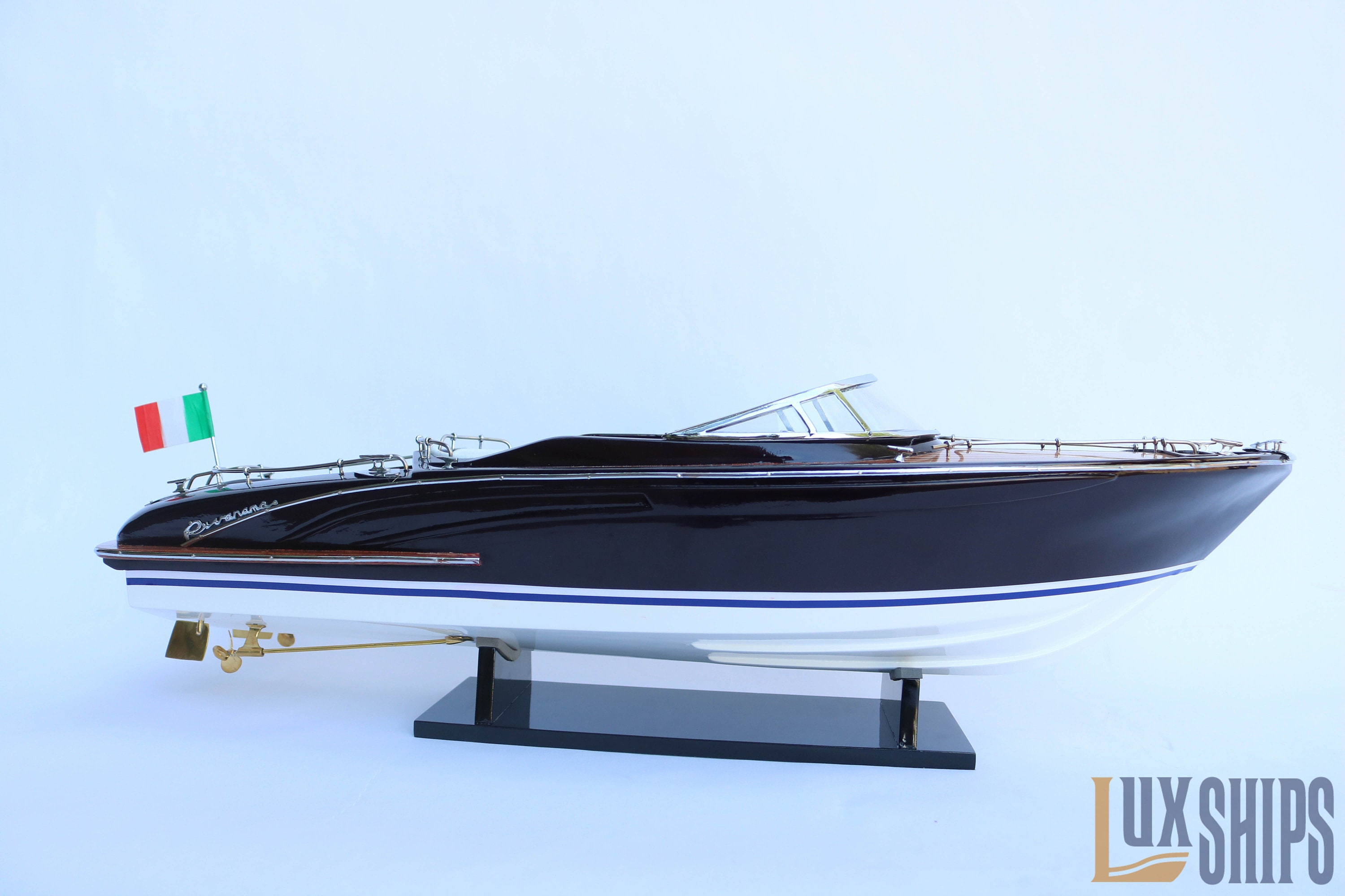 Riva Rama Ship Model 25.6 65cm Painted Dark Purple - Etsy