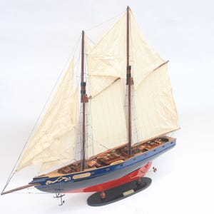 BLUENOSE II Model Ship, Wooden Ship Model is for Sale - Etsy