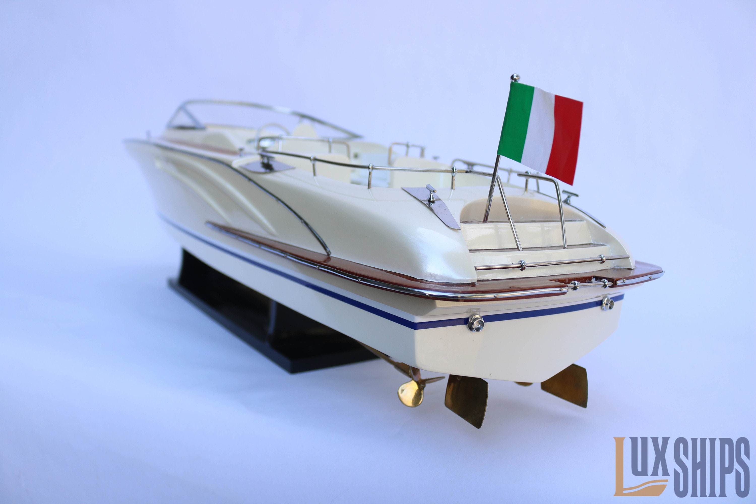 Riva Rama Ship Model 35.43 90cm White Pearl - Etsy