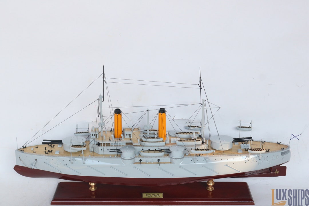 POLTAVA Model Ship, Russian Ship Model, Wooden Ship for Sale - Etsy