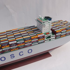 COSCO EUROPE Container Ship Model 39" - Cosco Model Ship ...