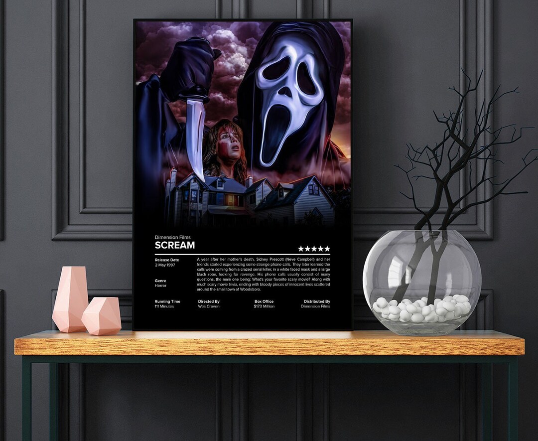 Scream 1996 Film Poster - Póster de película / Film Print - Etsy México