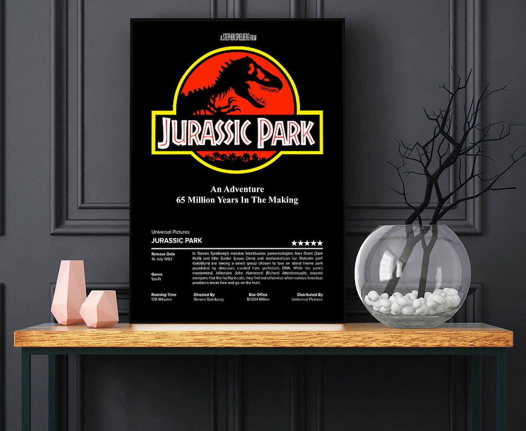 Jurassic Park 1993 Movie Poster