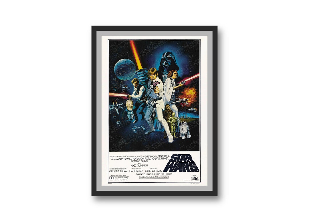 Star Wars 1977 A New Hope Movie Poster - Retro Movie Poster - Vintage ...