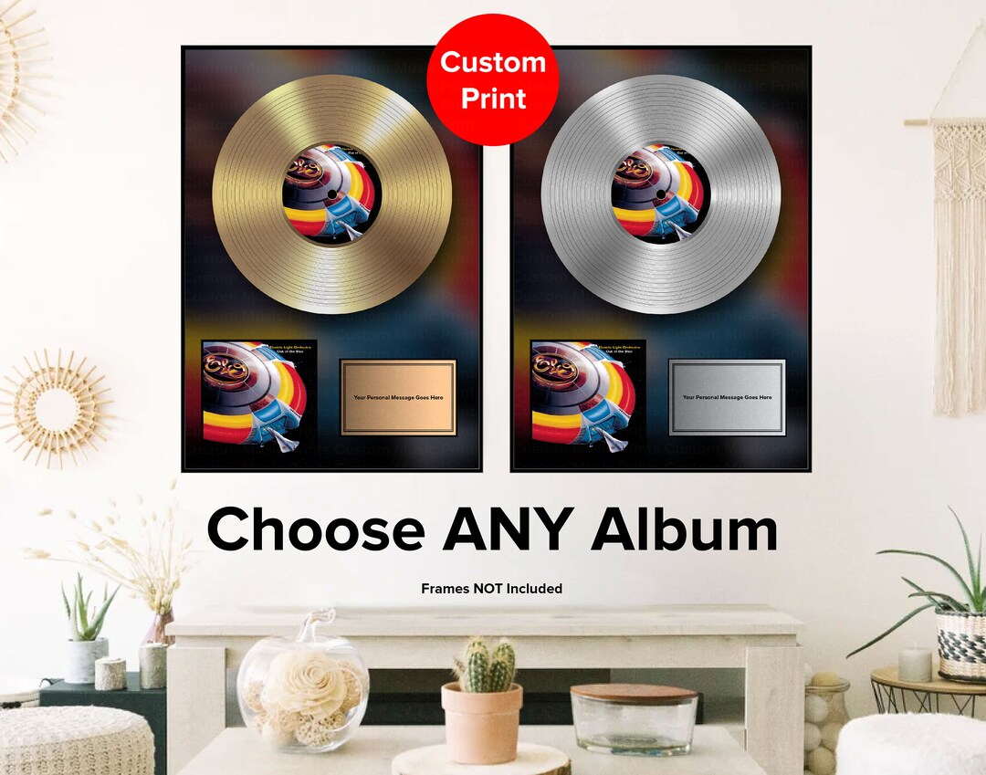 Music Award Plaque Poster Custom Music Vinyl Record Plaque Personalised ...