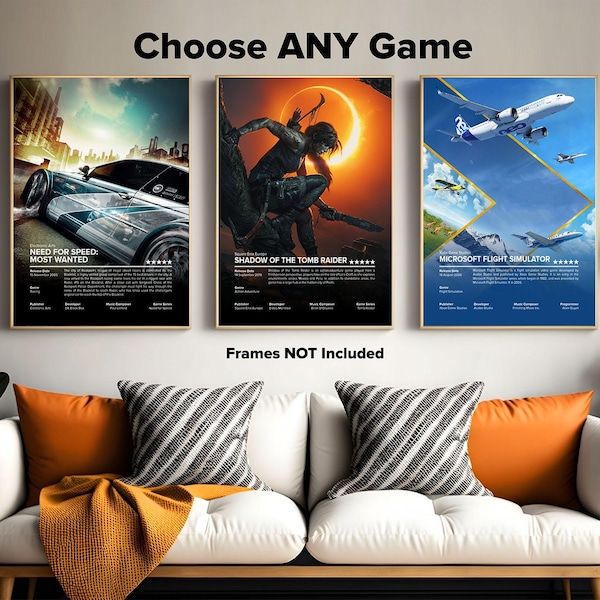Video Game Posters - Etsy UK