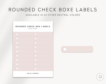 GT005 Foiled Check Box List Sticker. Check Box Sticker List - Etsy