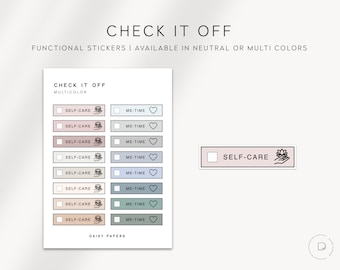 TCC005 32 Pcs Check Box List Sticker. Check Box Sticker, List Label ...