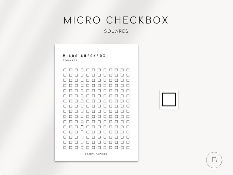 TRANSPARENT MICRO CHECKBOXES | Planner Stickers | Minimal & Functional ...