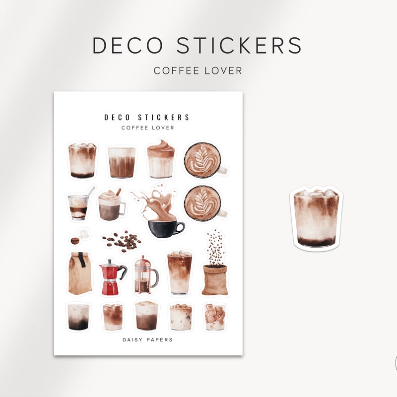 Coffee Planner Stickers - Etsy