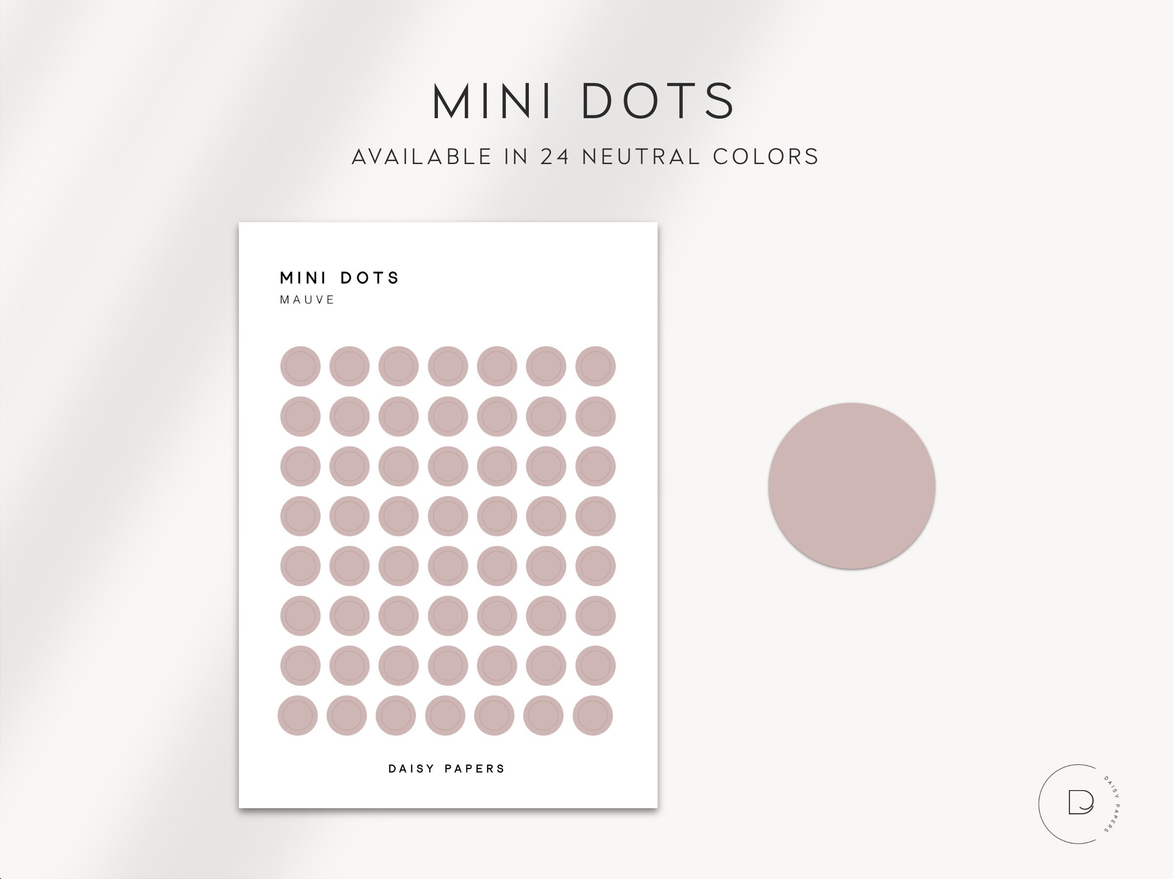 TRANSPARENT MINI DOTS Functional Planner Stickers Minimal - Etsy