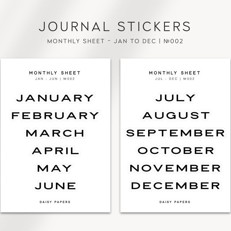 Bullet Journal Stickers - Etsy