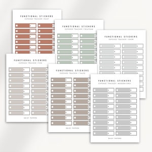 EXPENSE TRACKERS - Functional Stickers | Minimal & Functional Planner ...