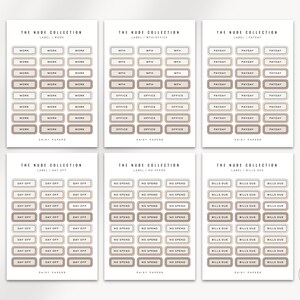 The Nude Collection - Script Labels | Minimal & Functional Planner ...