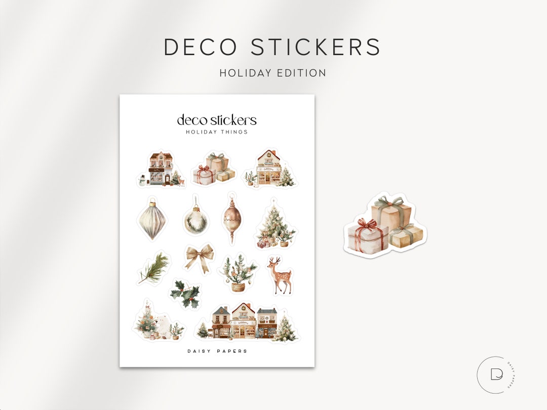HOLIDAY THINGS - Holiday Edition Deco Stickers | Decorative Planner ...