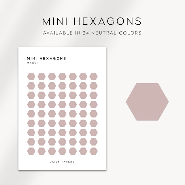 Hexagon Stickers - Etsy