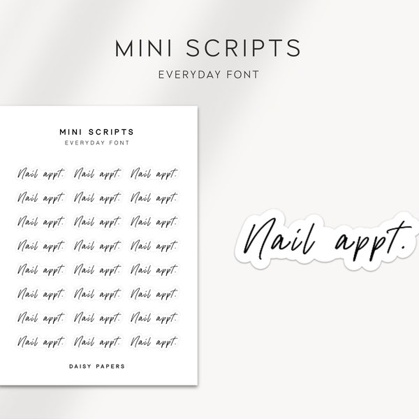 Nail Appt Mini Script - Etsy