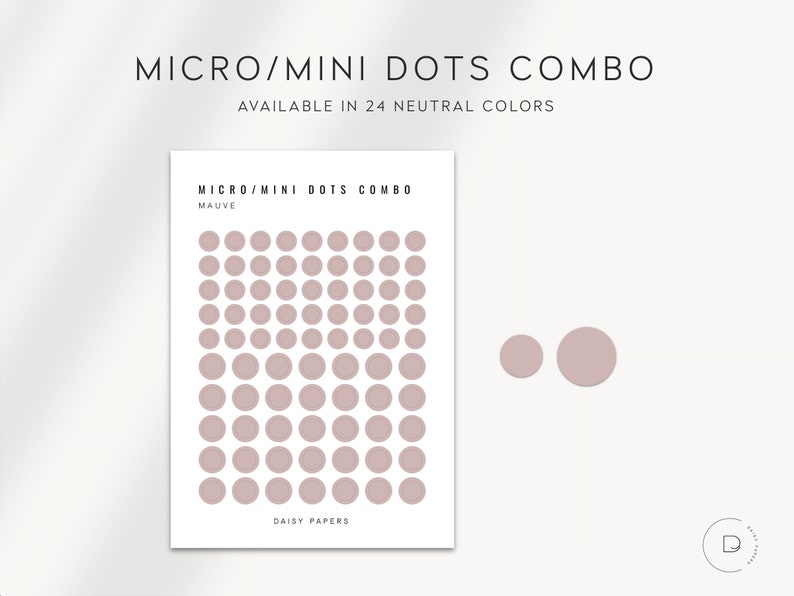 TRANSPARENT Micro / Mini Dots Combo Functional Dots Planner - Etsy