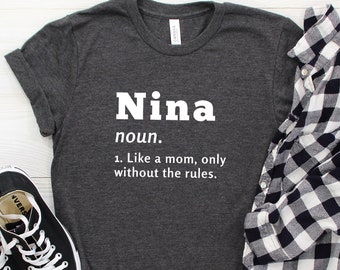Nina Definition Grandma - Etsy