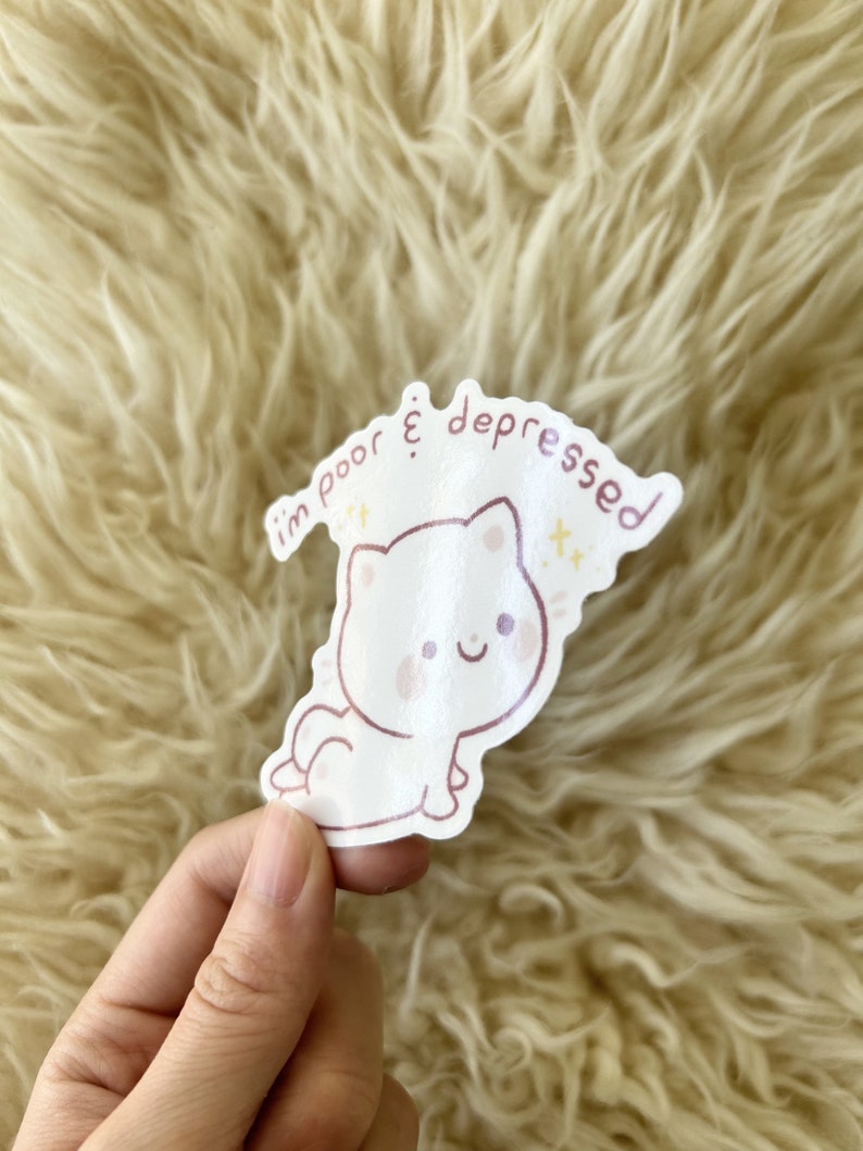 Provocative Cat Vinyl Sticker - Etsy