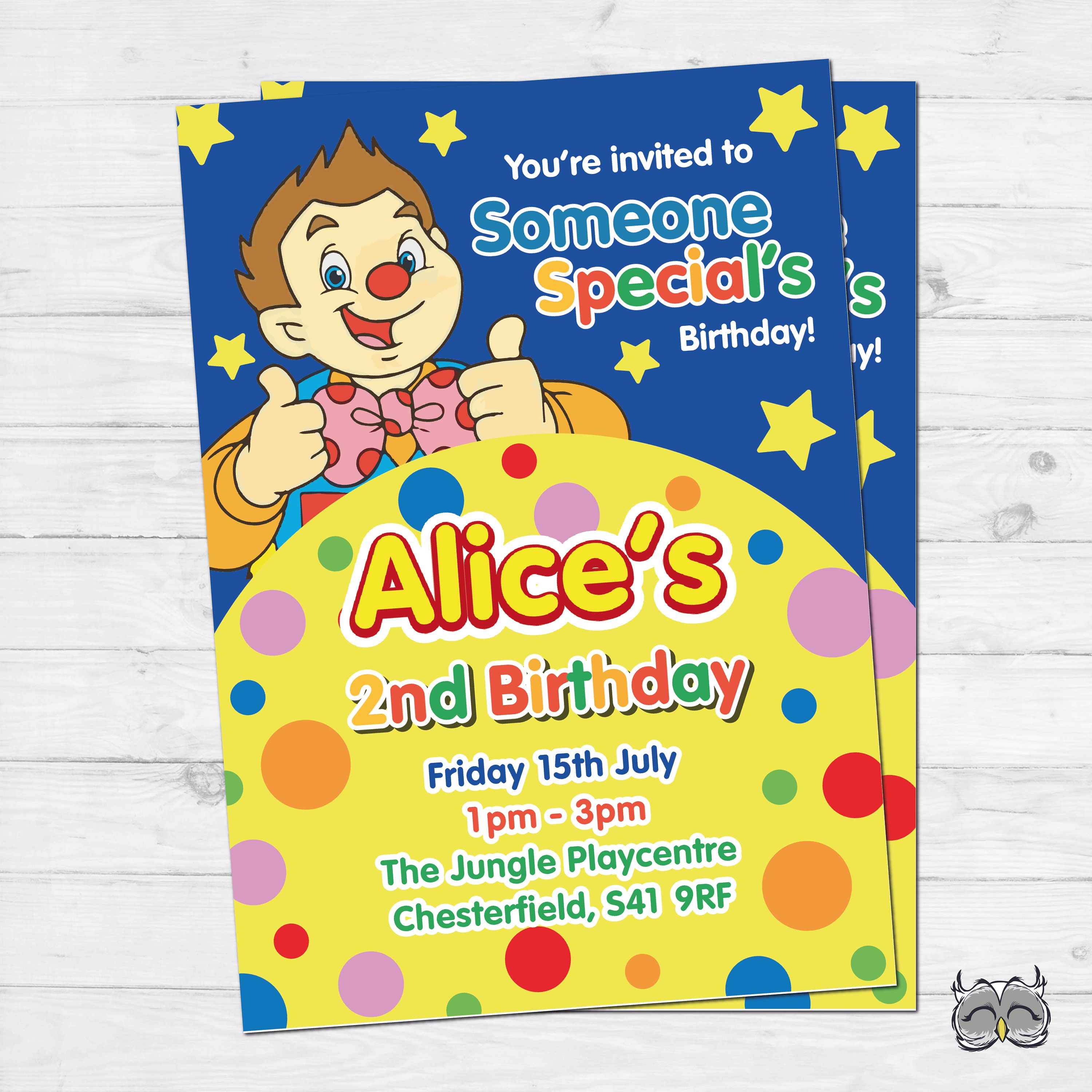 Mr Tumble Party Invite | Kids Invitations | Children's Party - Etsy UK