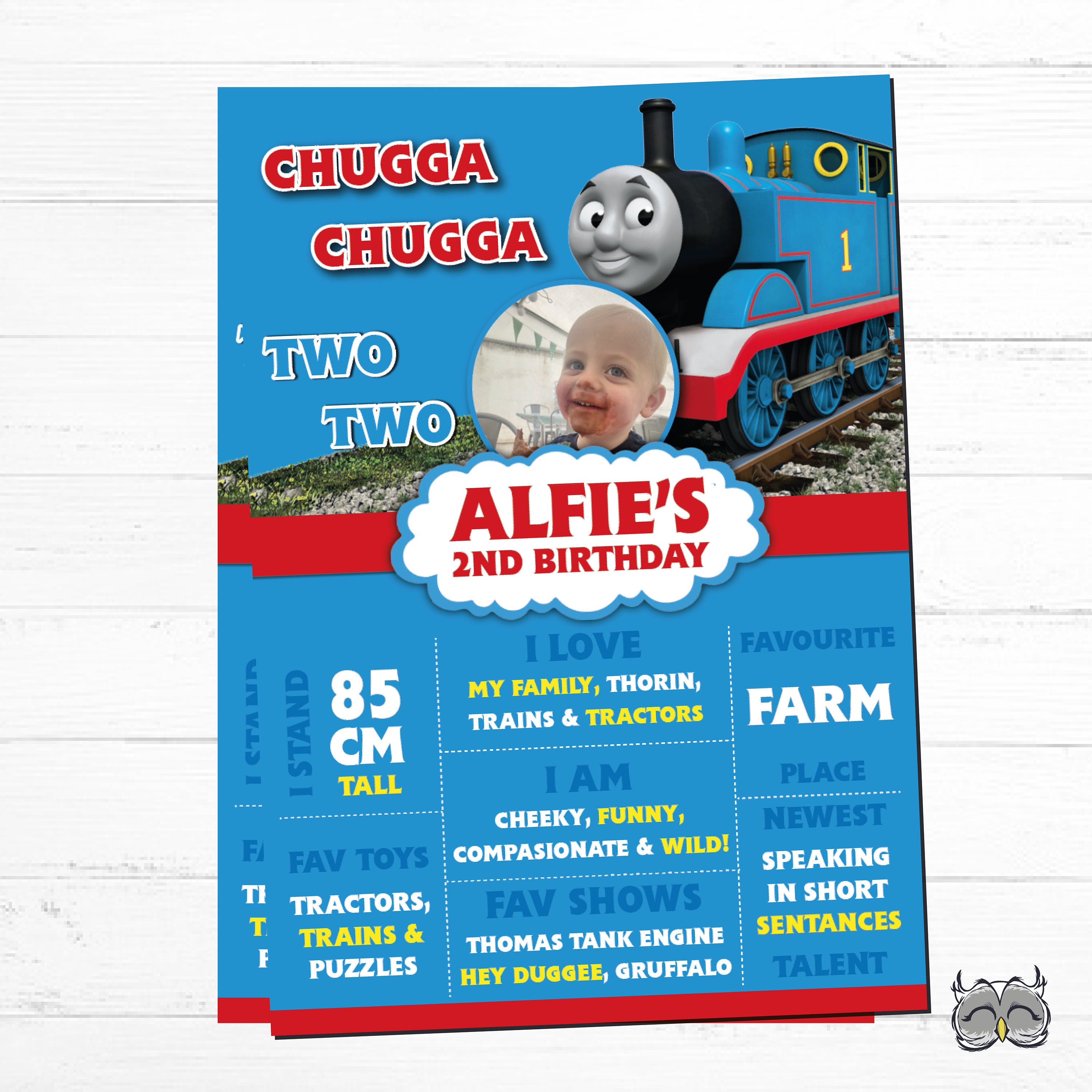 Thomas Tank Engine Milestone Party Print | Thomas & Friends Party ...