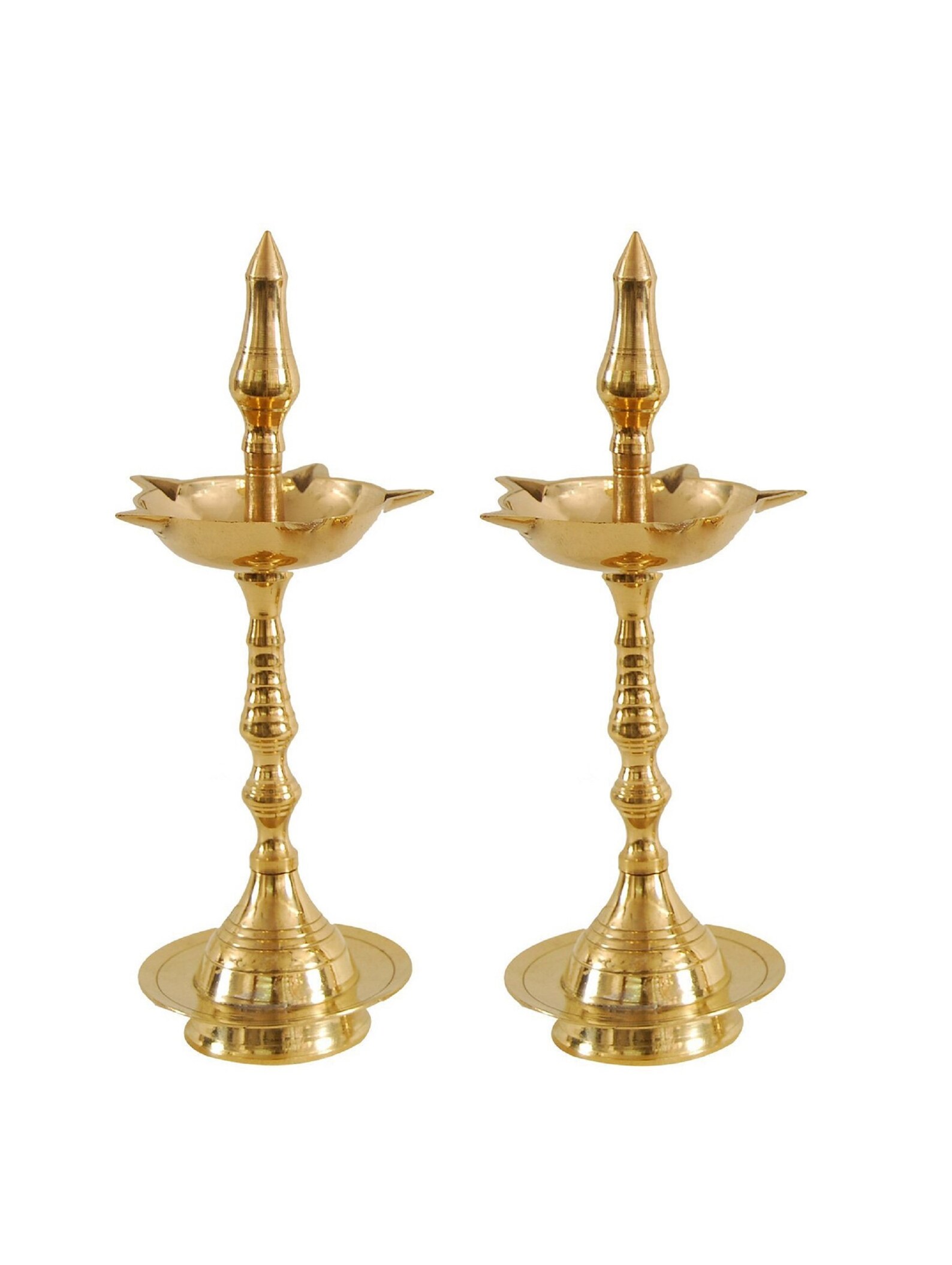 Traditional Brass Panchmukhi Standing Diya Deepak Jyoti Hindu - Etsy