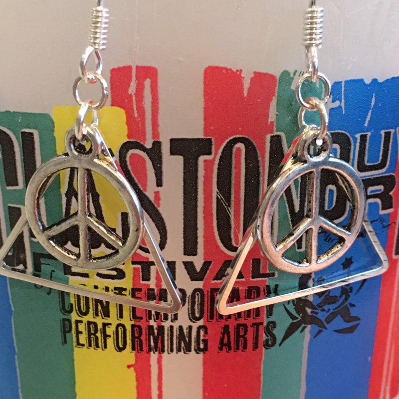 Dangly Pyramid Earrings - Etsy UK