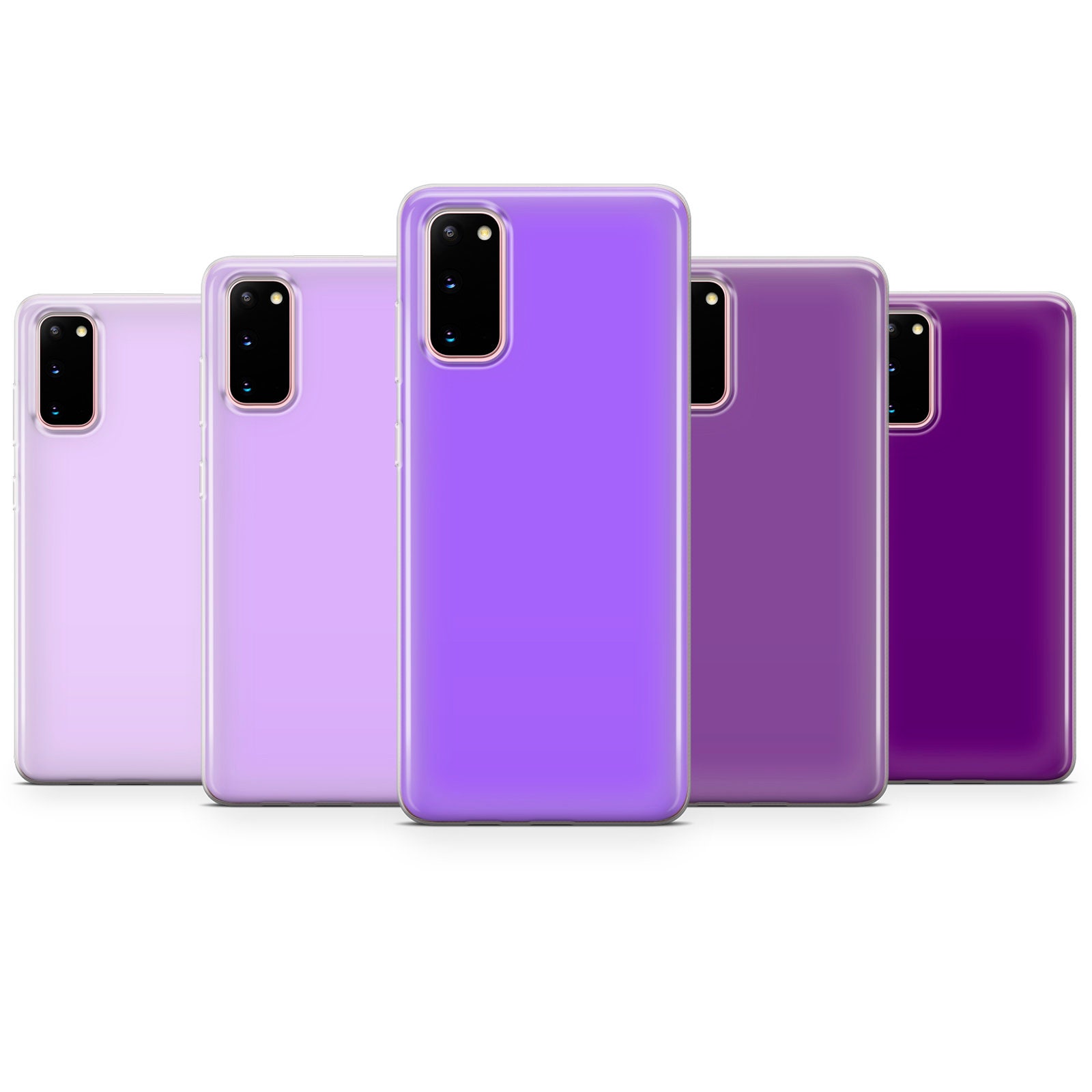 Purple Pastel Phone Case Simple Cover fit for iPhone 12 7 | Etsy