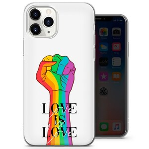 LGBT Pride Phone Case Love is Love Cover Fit for iPhone 16 15 14 13 12 ...