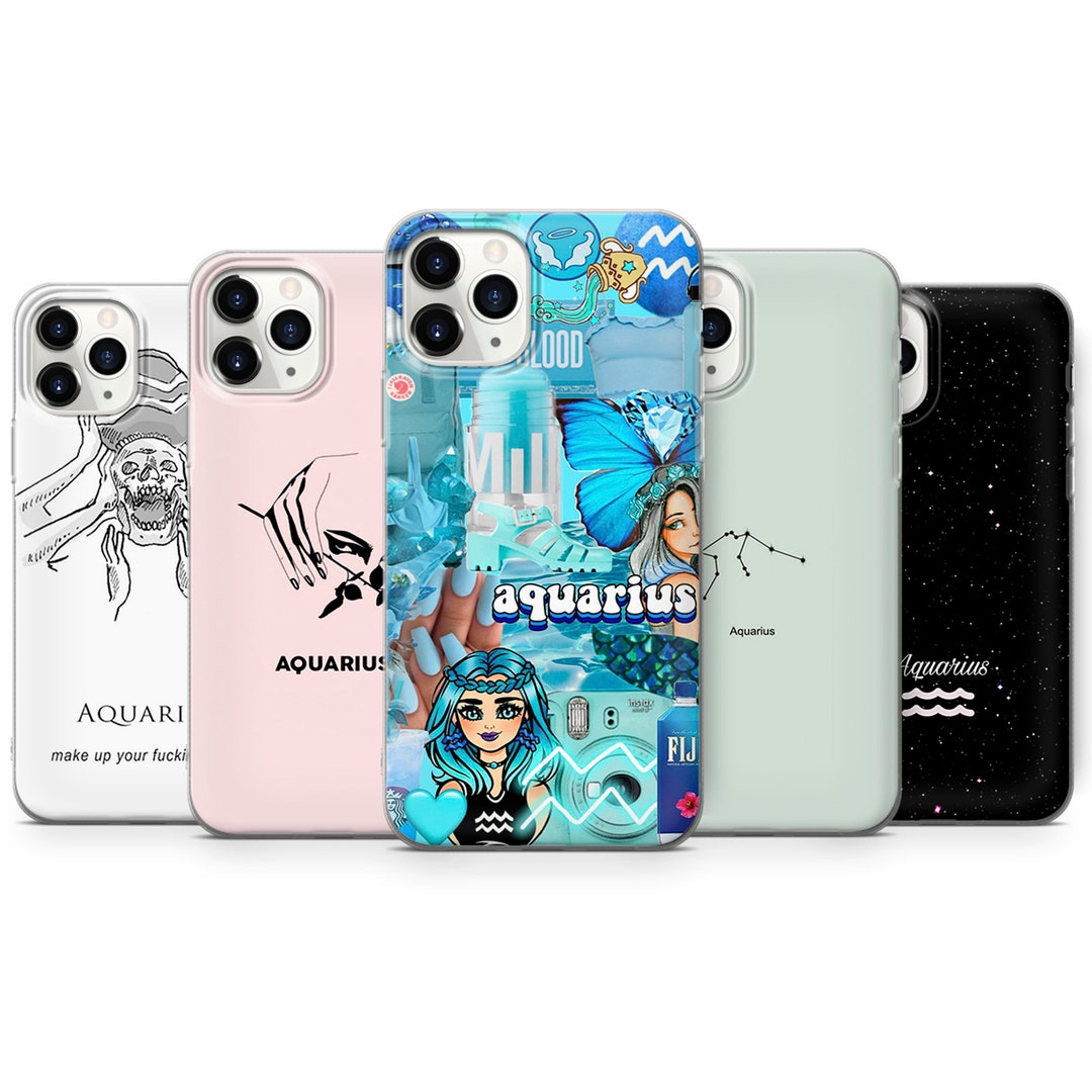 Aquarius Phone Case Horoscope Cover Fit for iPhone 15 Pro Max, 14, 13 ...