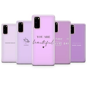 Purple Phone Case Minimalistic Cover Fit for iPhone 15 Pro Max, 14 Plus ...