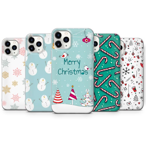 Christmas Phone Case X-mas Cover for Iphone 7 8 XS XR 11 - Etsy