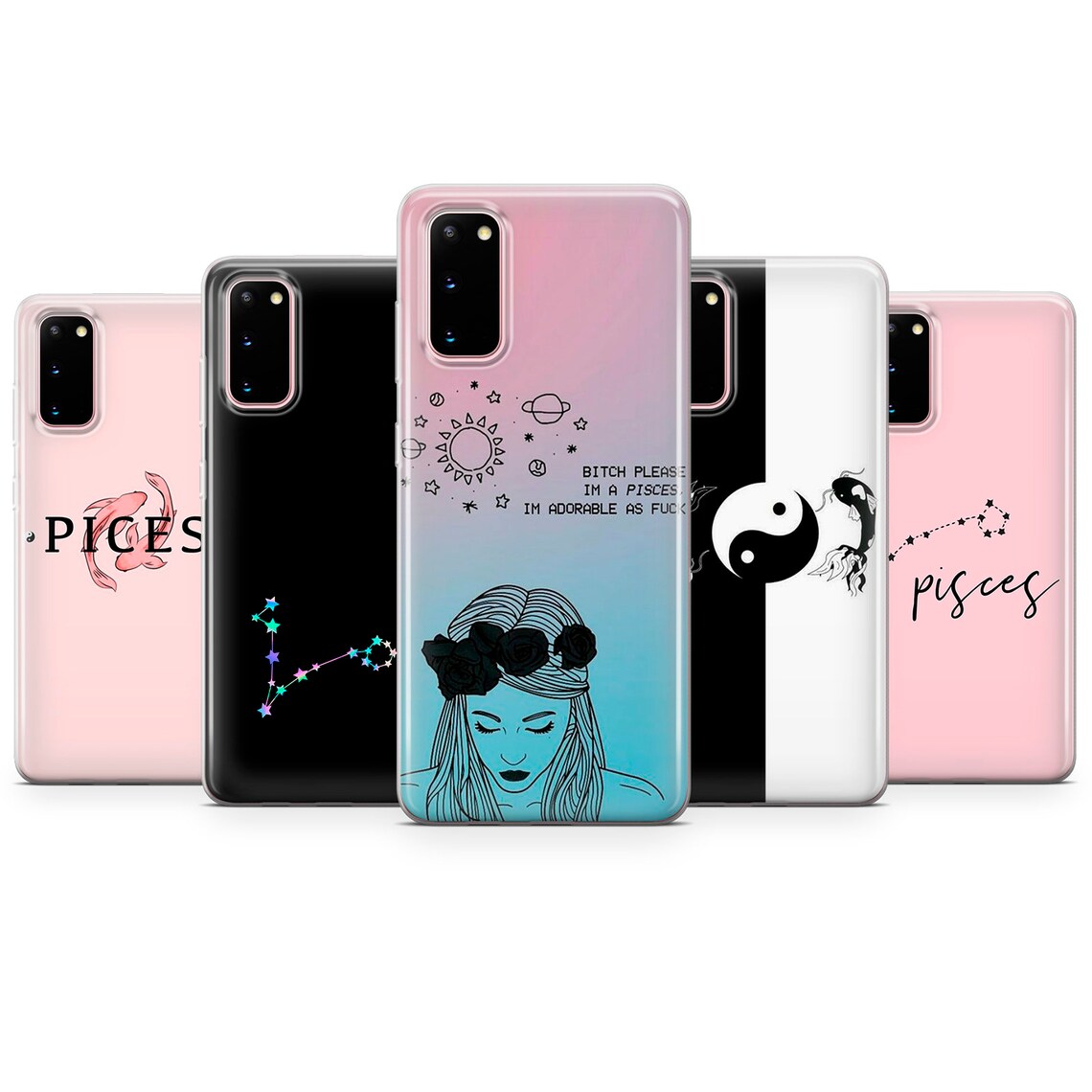 Pisces Phone Case Horoscope Cover fit for iPhone 12 7 X | Etsy