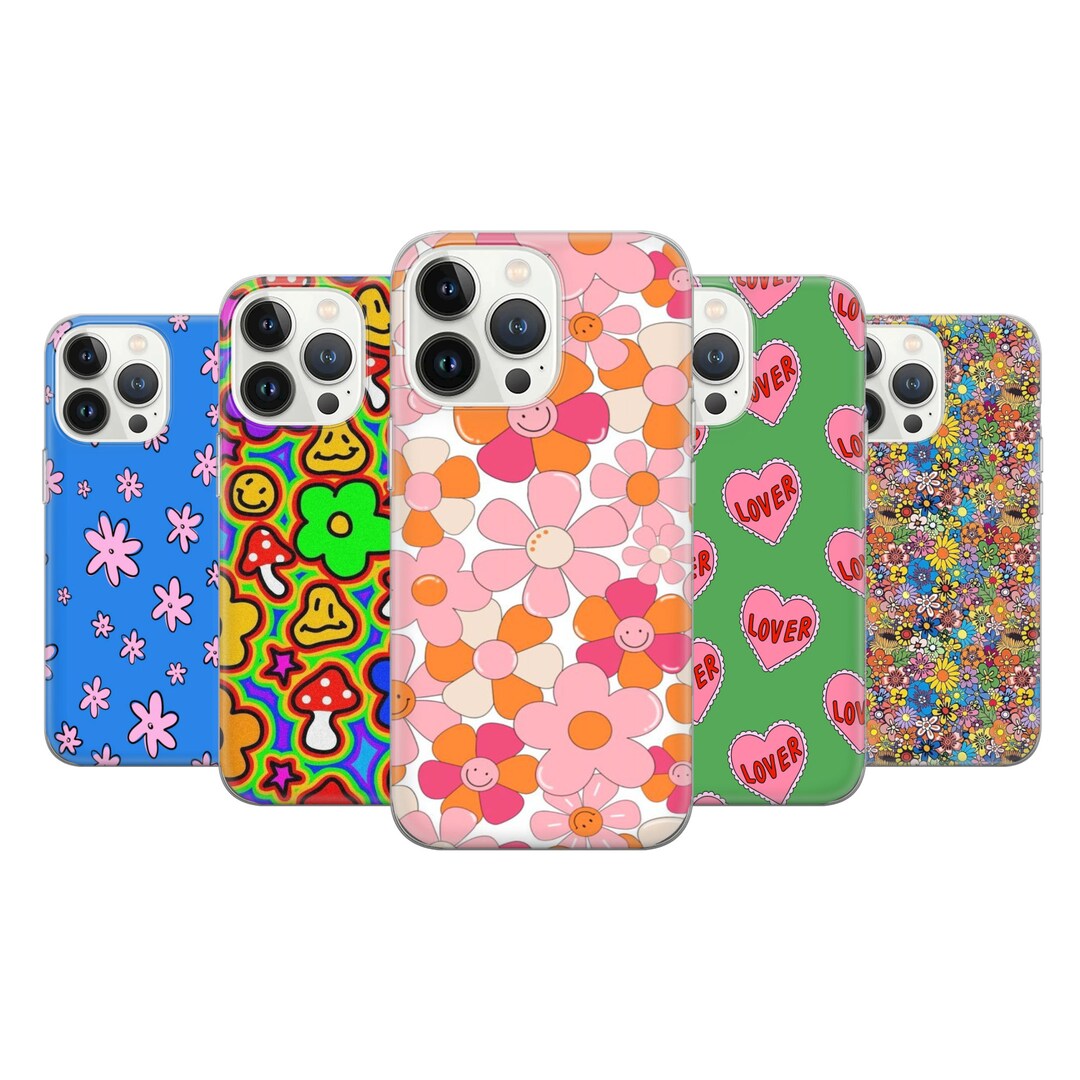 Retro Groovy Phone Case Indie Hippie Cover Fit for 15 Pro 14 11 12 11 ...