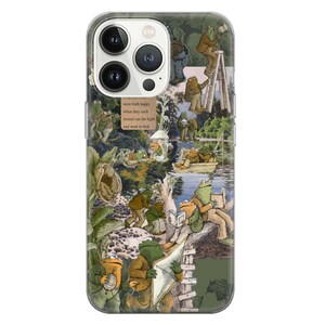 Frog and Toad Phone Case Green Aesthetic Cover Fit for iPhone 15 Pro ...