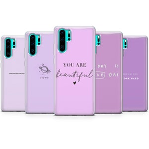 Purple Phone Case Minimalistic Cover Fit for iPhone 15 Pro Max, 14 Plus ...