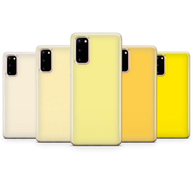 Yellow Pastel Phone Case Simple Cover fit for iPhone 12 8 | Etsy