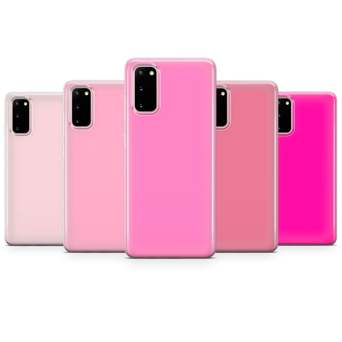 Pink Pastel Phone Case Hot Pink Cover for iPhone 12 Mini 11 | Etsy